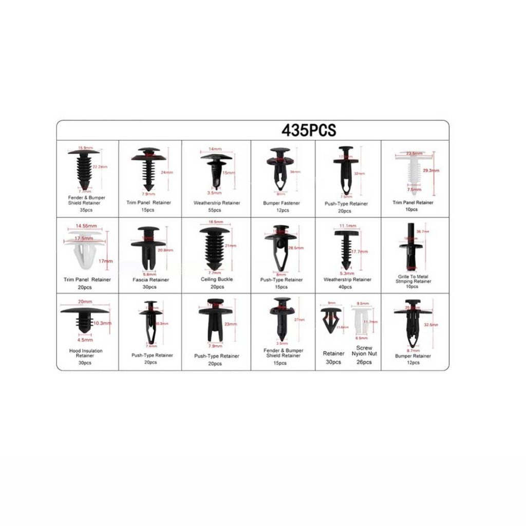 Auto Clips & Retainers - 435pcs Online USA.