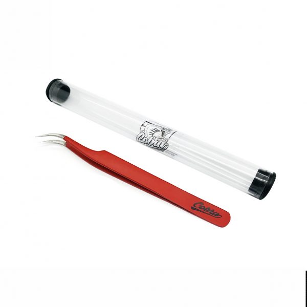 Curved Pointed Tip Tweezer (Red Handle) Online USA.