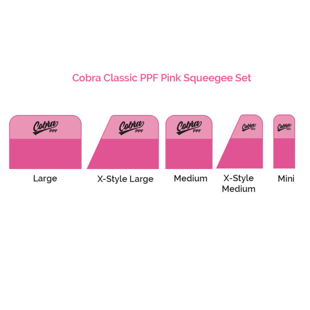 Cobra Classic PPF Pink Squeegee Set Online USA.