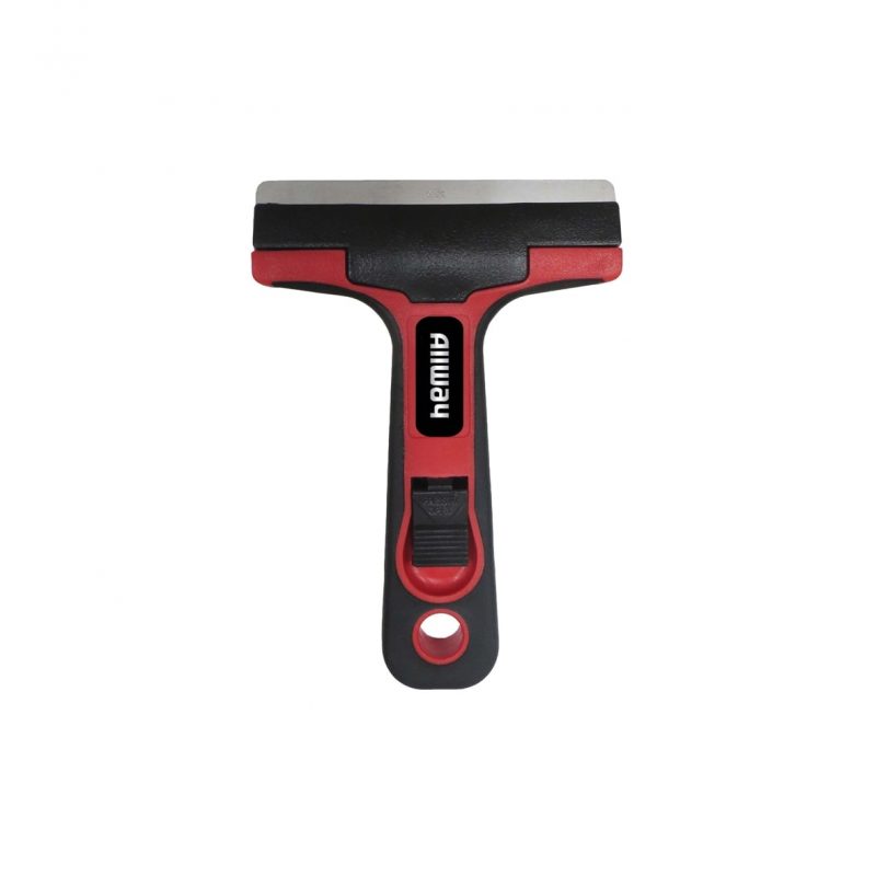 4″ Glass & Tile Scraper, w/Soft-Grip, Carded Online USA.