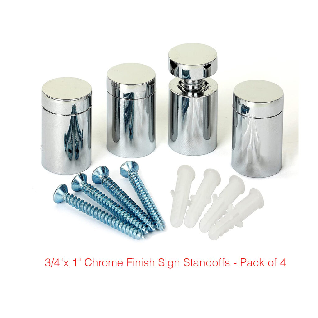 Sign Standoffs | Aluminum & Stainless Steel Wall Mounting Hardware in USA