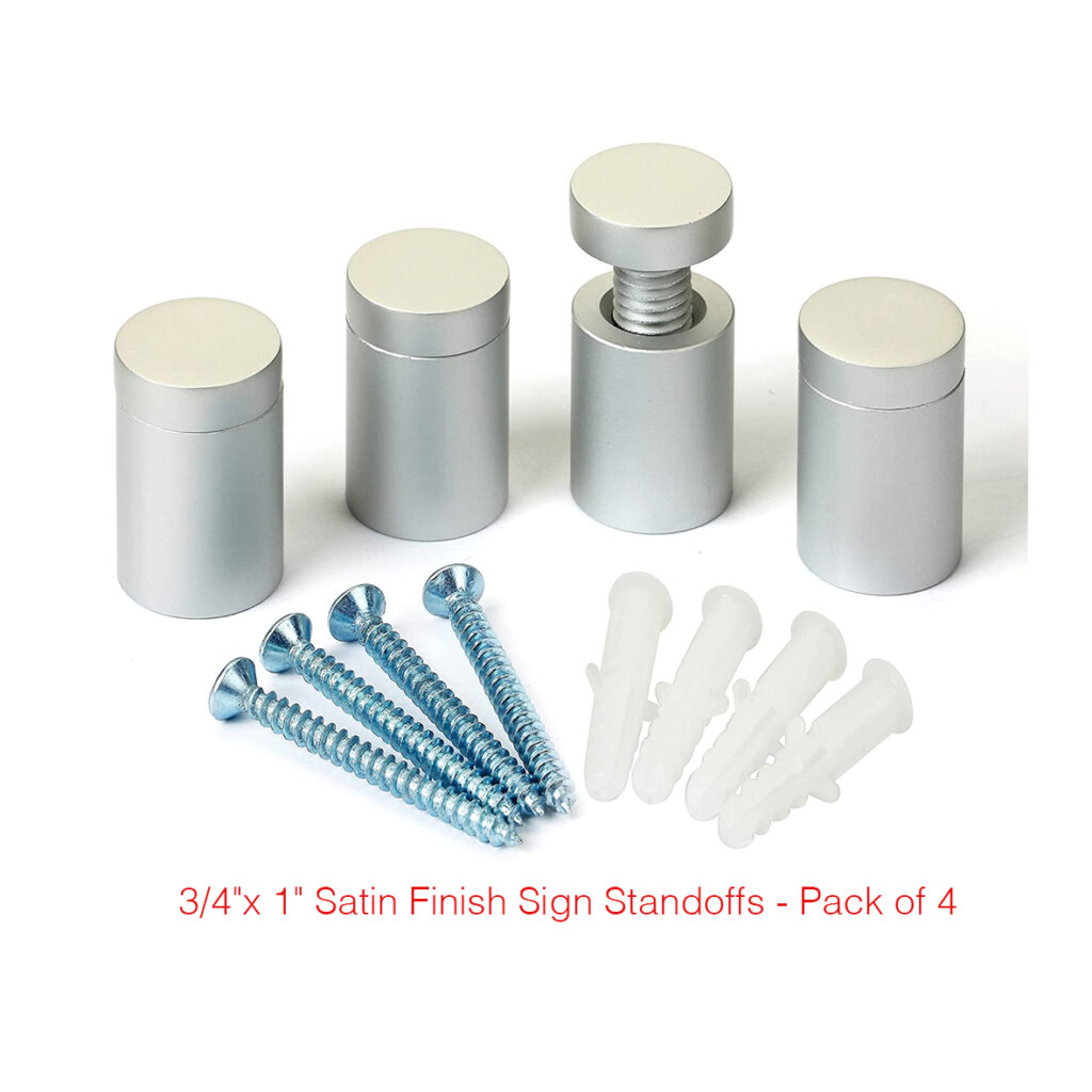Sign Standoffs | Aluminum & Stainless Steel Wall Mounting Hardware in USA