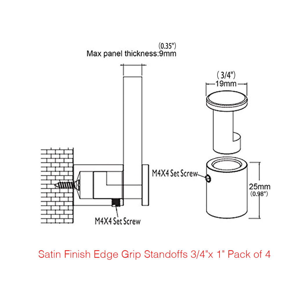 Sign Standoffs | Aluminum & Stainless Steel Wall Mounting Hardware in USA