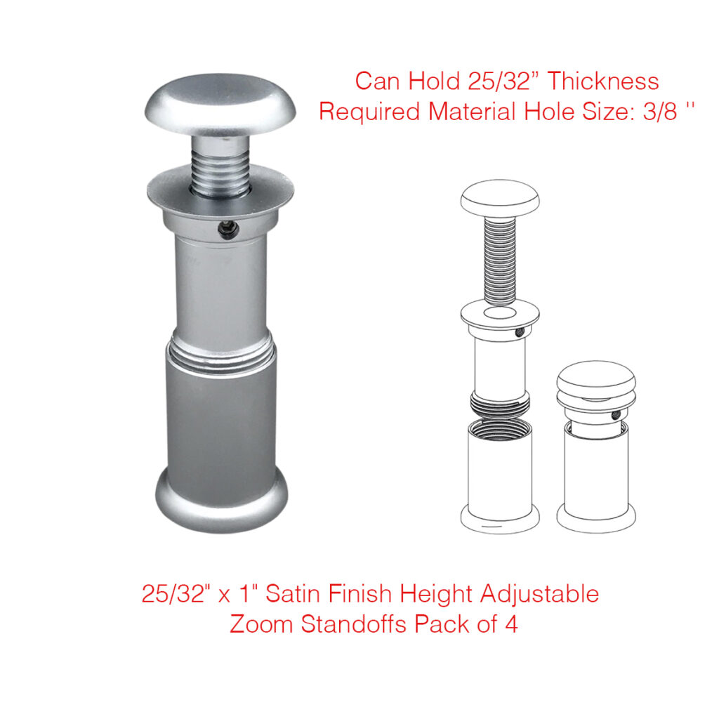 Sign Standoffs | Aluminum & Stainless Steel Wall Mounting Hardware in USA